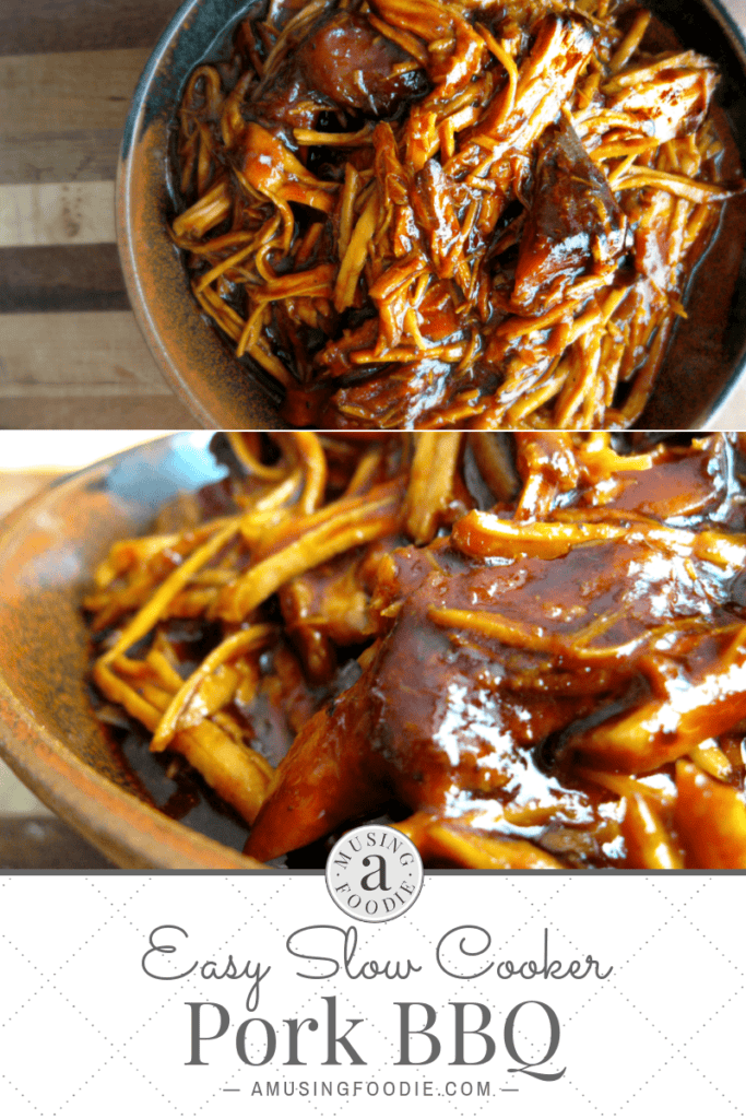 Easy Slow Cooker Pulled Pork BBQ - Amusing Foodie
