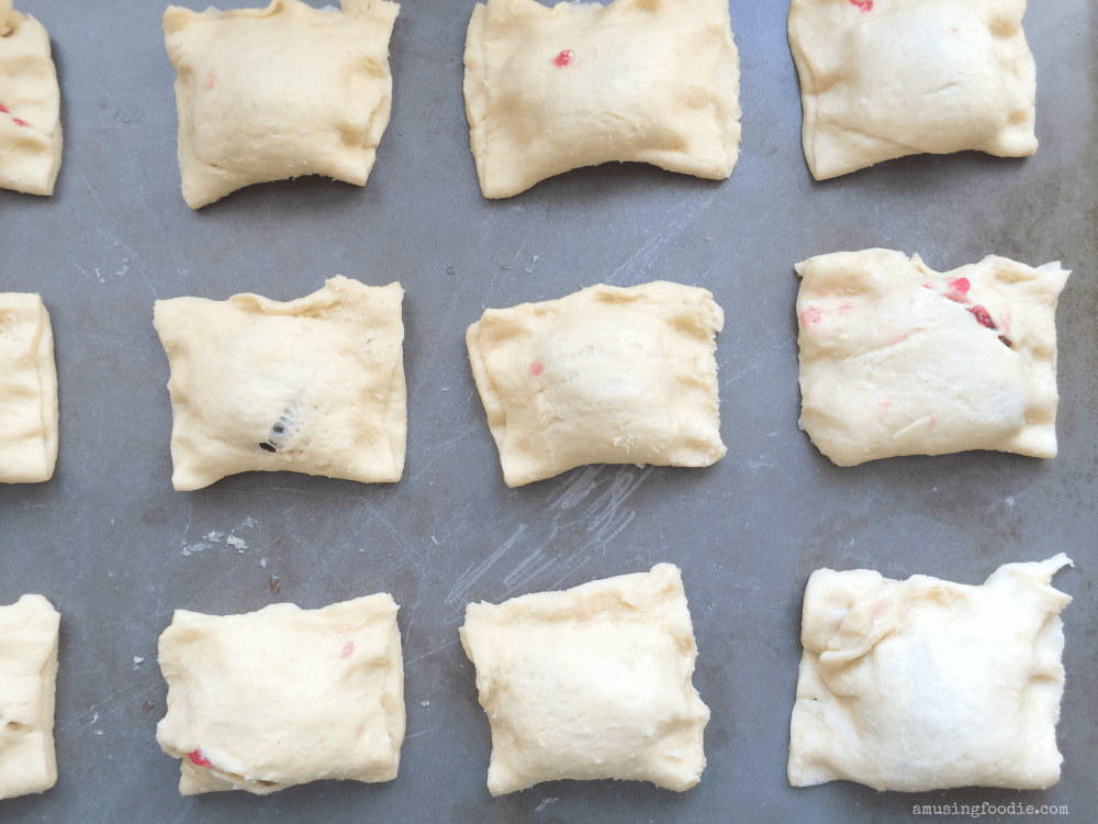 Brie and Raspberry Crescent Roll Bites - Amusing Foodie