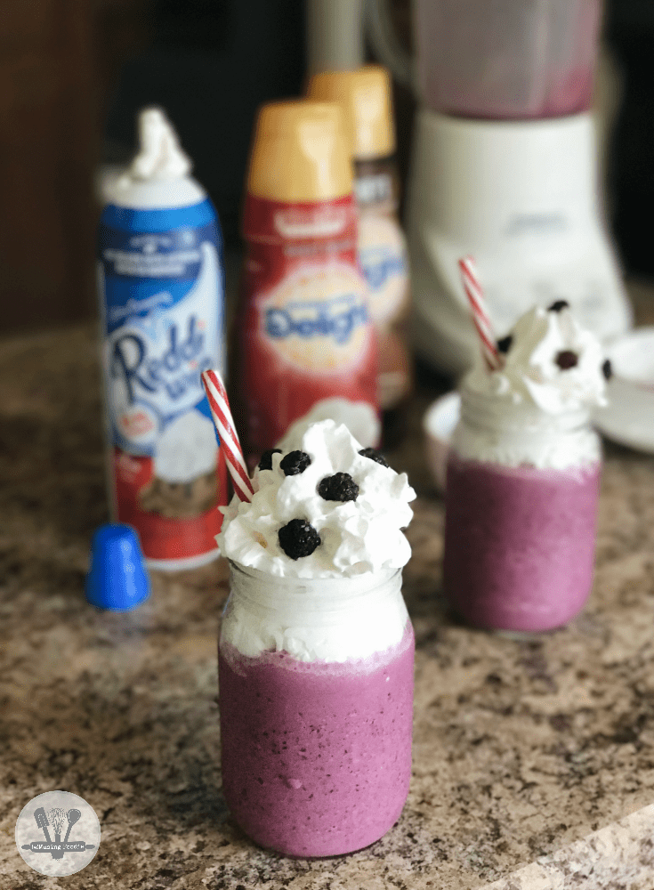 Black Raspberry Frappé (5-Minute Summer Smoothie!) - Amusing Foodie
